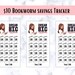 Mini Bookworm Saving Tracker - Etsy