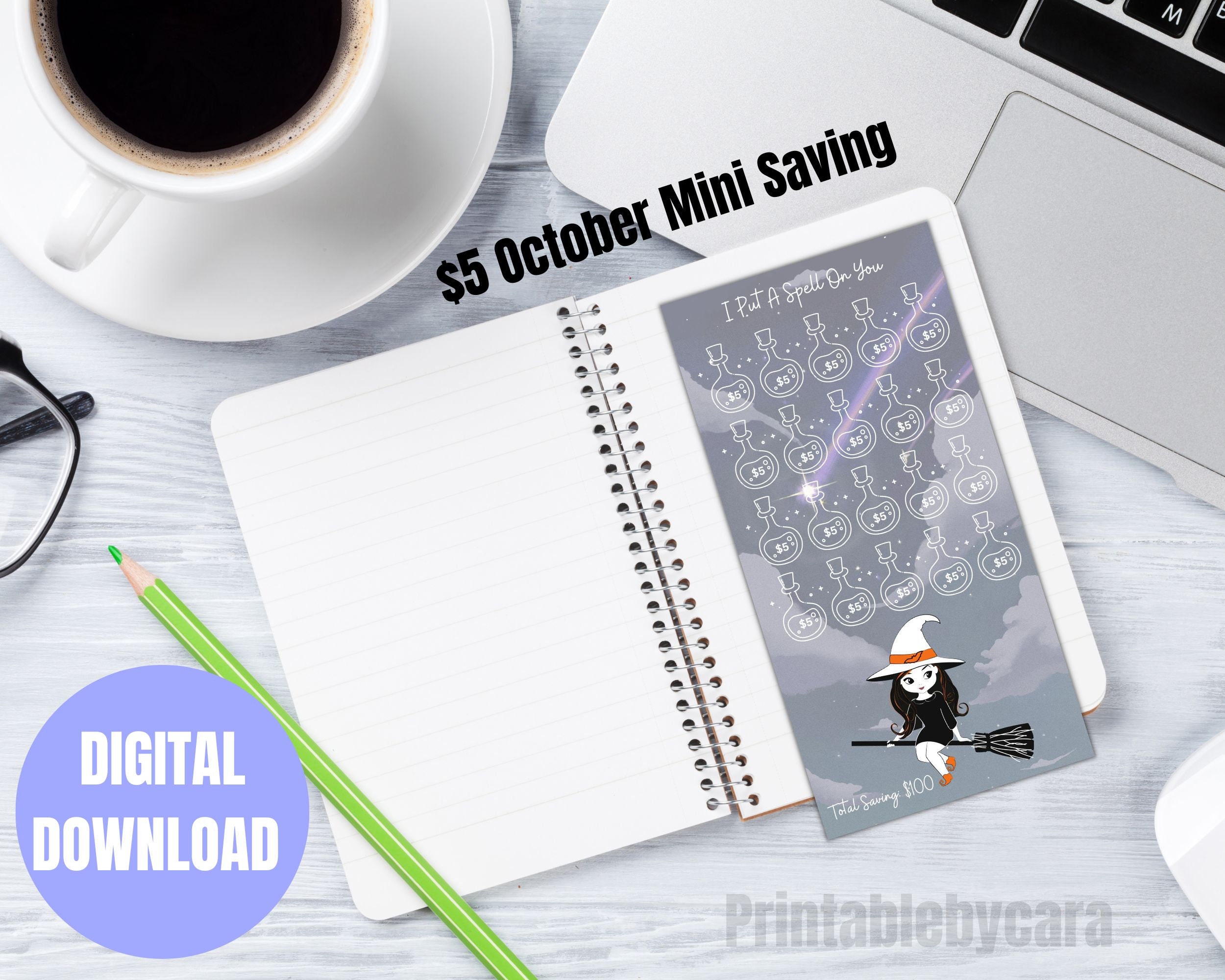 Mini October Savings Tracker/ October Saving Challenge/ Mini Halloween ...