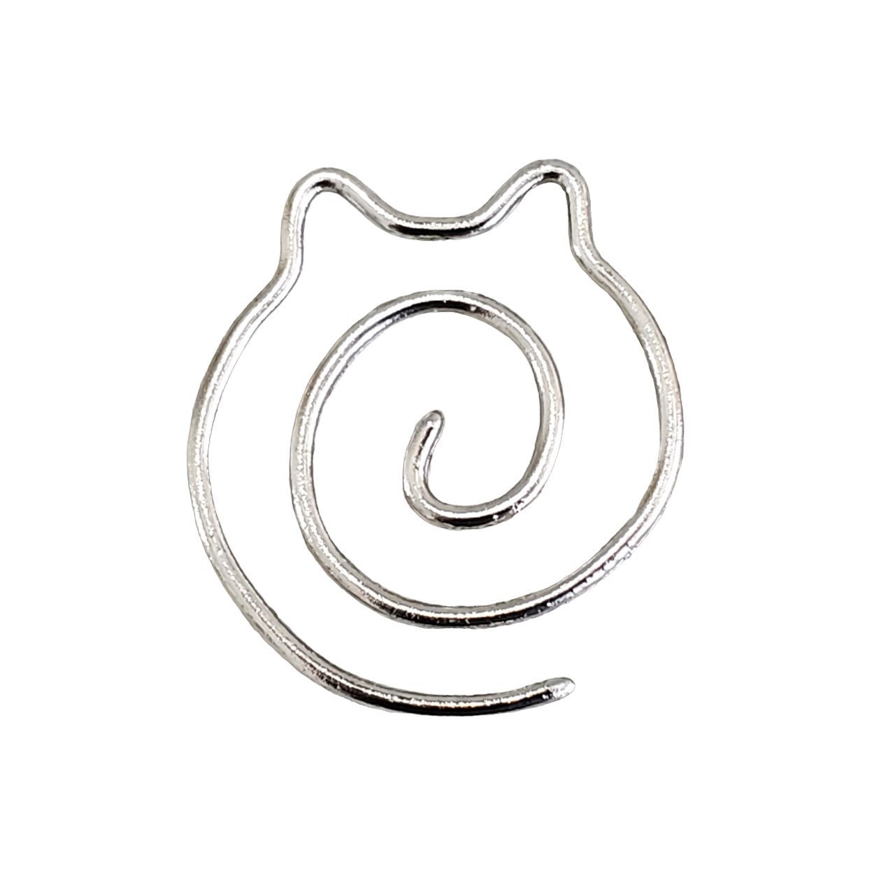 Kitty Cat Spiral Cable Knitting Needle Stitch Holder or Stitch Keeper ...