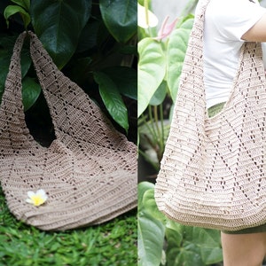 Diamond Pattern, Crochet Bag, Crochet Pattern, Diamond Bag, Beach Bag ...