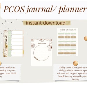 PCOS Digital Journal / Planner | PCOS Printable Journal | Pcos Journal ...