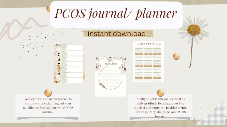 PCOS Digital Journal / Planner | PCOS Printable Journal | Pcos Journal ...