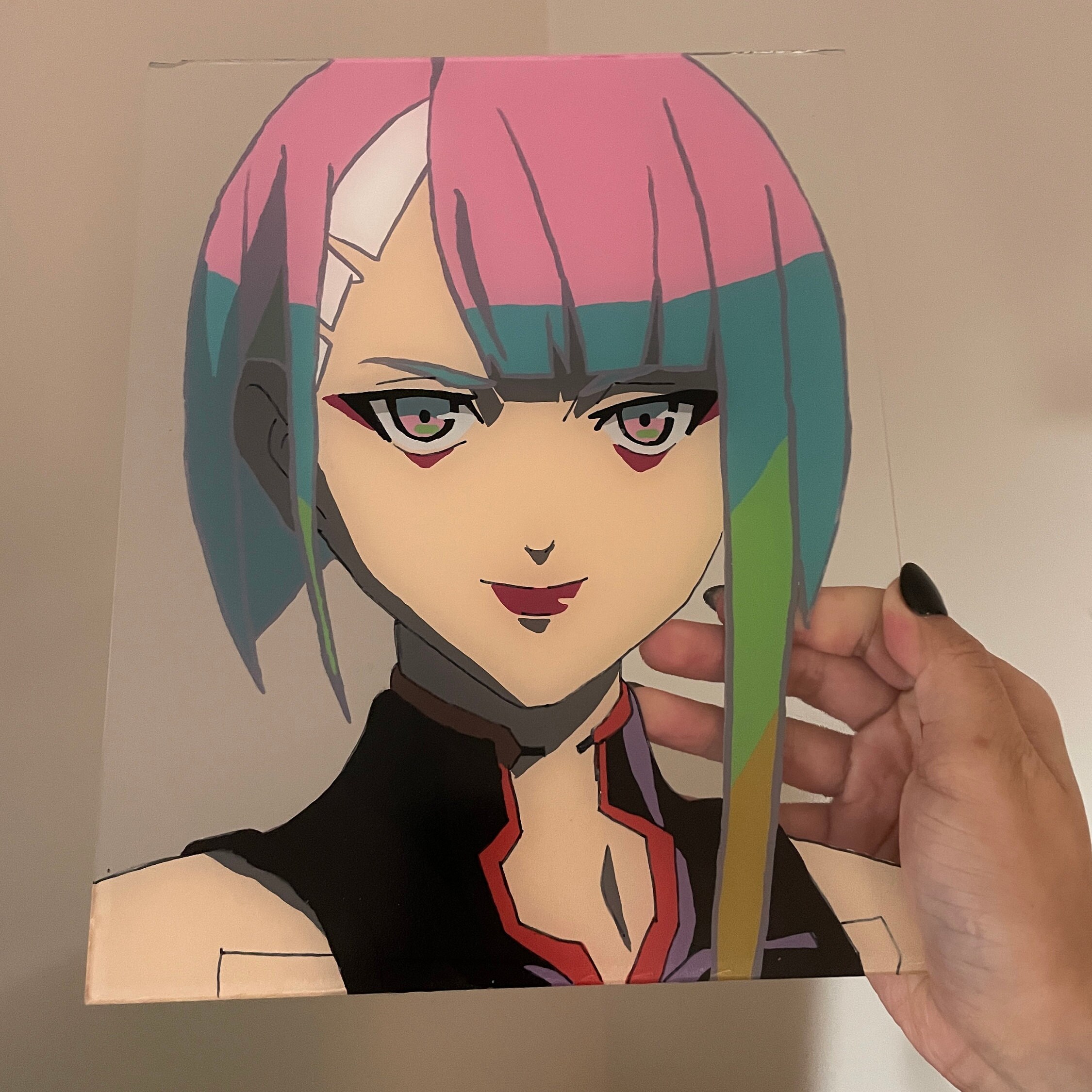 Colored Custom Anime Glass Painting - Etsy
