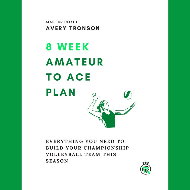 Amature to Ace 8 Week Volleyball Coaching Plan - Etsy