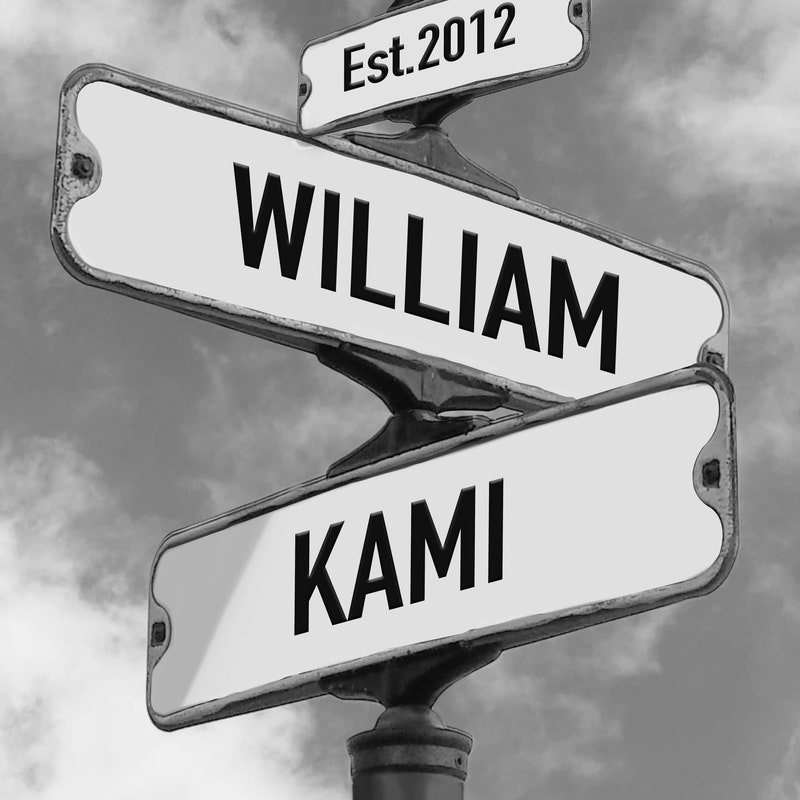 Wedding Street Sign - Etsy