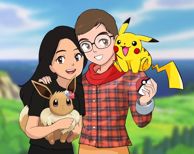 POKEMON ANIME Couples Keychain, My Best Catch, Gift for Him, Boyfriend ...