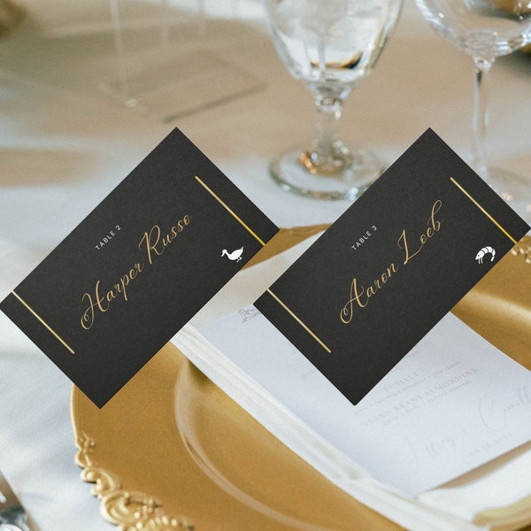 Printed Placement Cards - Etsy