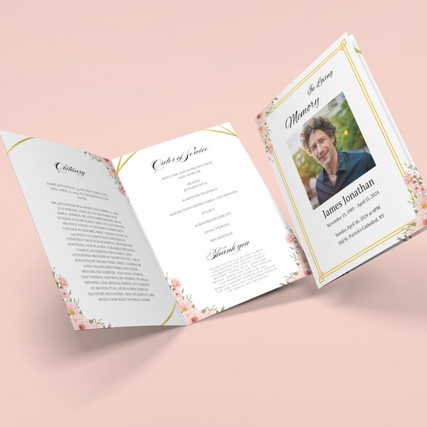 Personalized Funeral Memorial Cards - Etsy