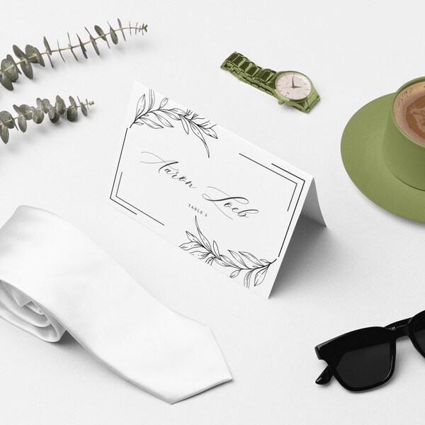 Wedding Place Cards With Meal Choice - Etsy