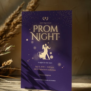 PRINTED Minimalist Prom Welcome Sign Template, Welcome Prom Sign,disco ...