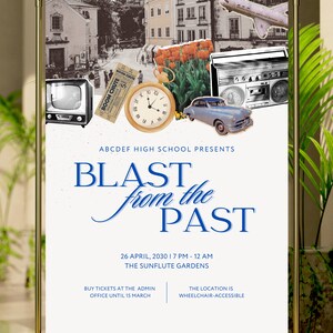 PRINTED Minimalist Prom Welcome Sign Template, Welcome Prom Sign,disco ...