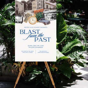 PRINTED Minimalist Prom Welcome Sign Template, Welcome Prom Sign,disco ...