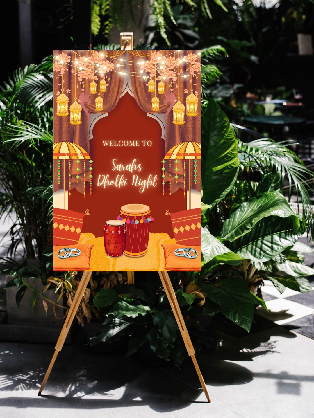 Printed Muslim Dholki Decor Signs & Dholki Night Signs, Dholki Welcome ...
