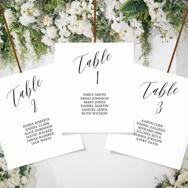 Print Wedding Seating Chart - Etsy