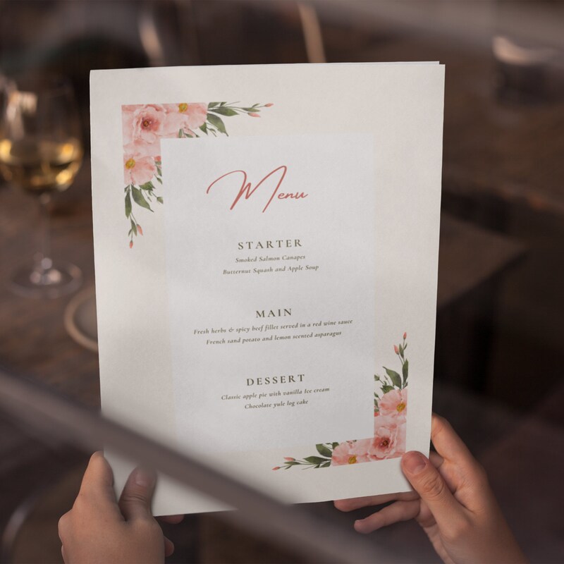 Personalized Menu Cards - Etsy