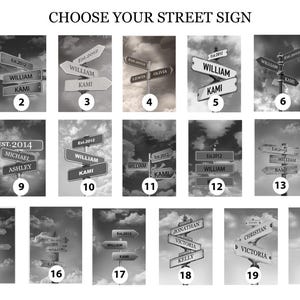 Printed Personalized Family Names Street Sign,canvas Street Sign, Multi ...