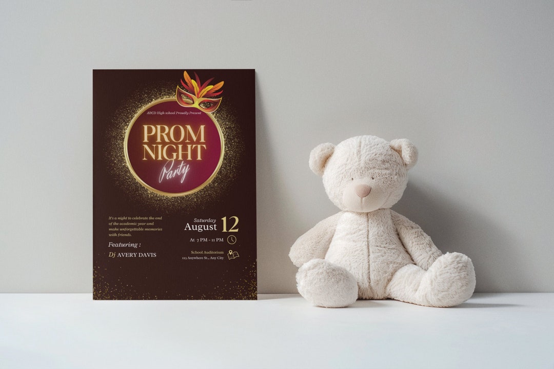 PRINTED Minimalist Prom Welcome Sign Template, Welcome Prom Sign,disco ...