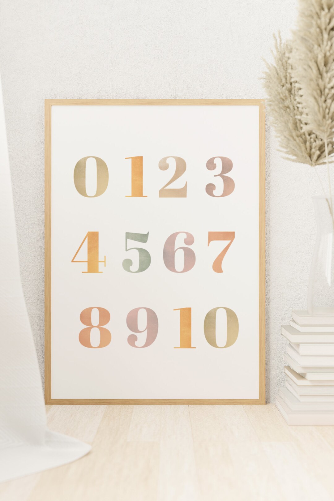 Educational Posters, Kids Prints, Neutral Alphabet Number Prints ...