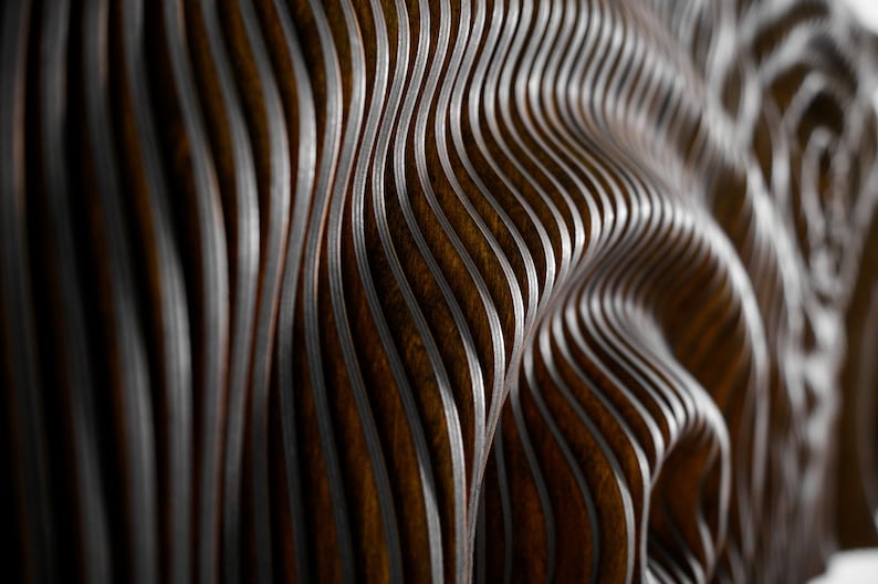 Parametric Wall Art Wood Wall Decor Parametric Design Wood Wall Art ...