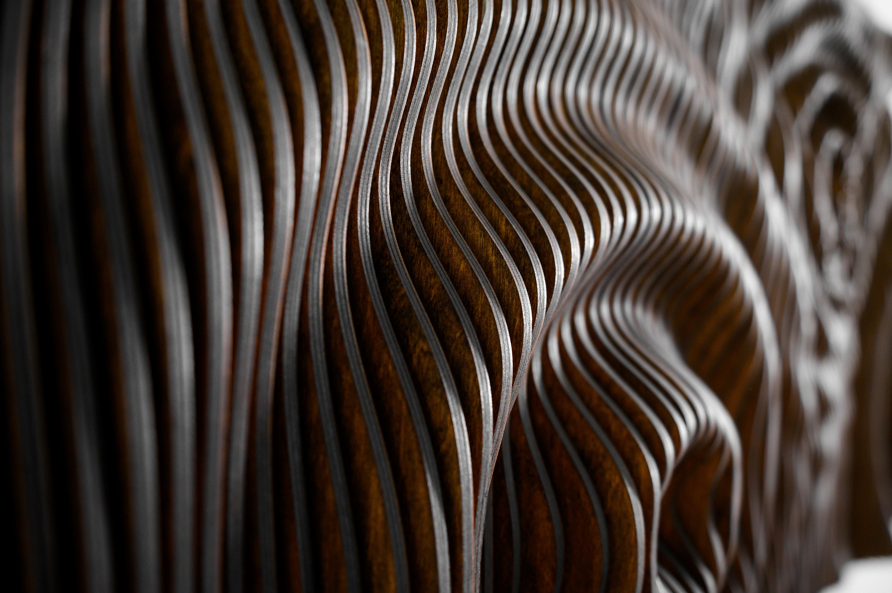 Parametric Wall Art Wood Wall Decor Parametric Design Wood Wall Art ...