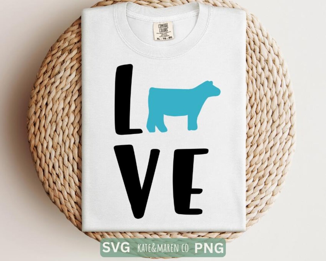 Show Steer Svg, Steer Png, Sheep Cow Pig Cricut Cut File and ...