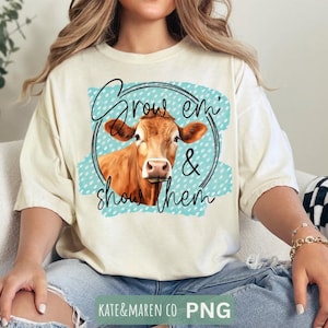 Show Animal Png, Cow Png, Steer Png, FFA and 4H Png, County Fair DTF ...