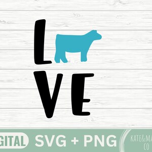 Show Steer Svg, Steer Png, Sheep Cow Pig Cricut Cut File and ...