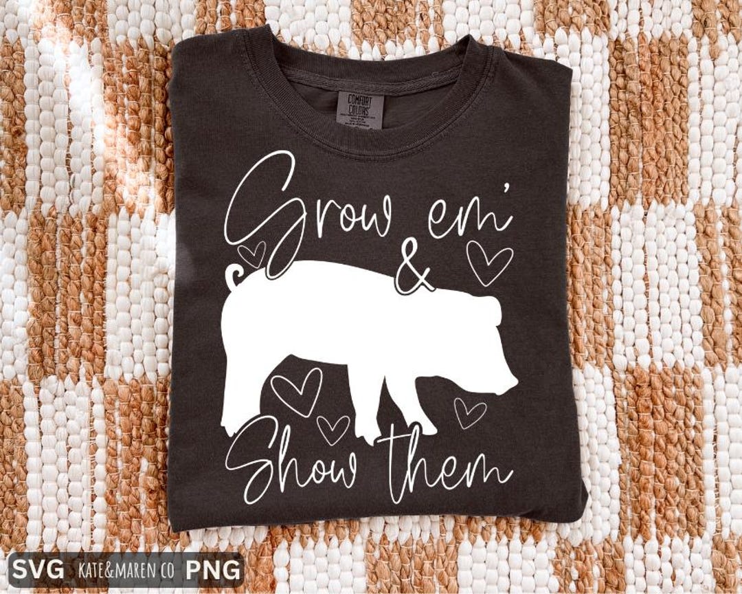 Show Pig SVG PNG: FFA e 4H, Design de Feira do Condado (Download ...