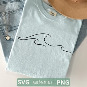 Wave Svg, Ocean Waves Png, Cricut Cut File and Sublimation - Etsy