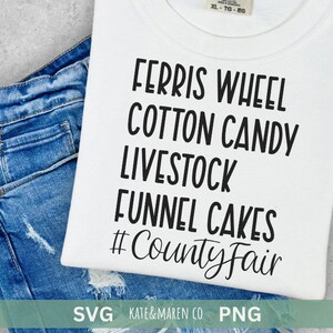 County Fair Svg, State Fair Svg, Ferris Wheel Svg, Cotton Candy Svg ...