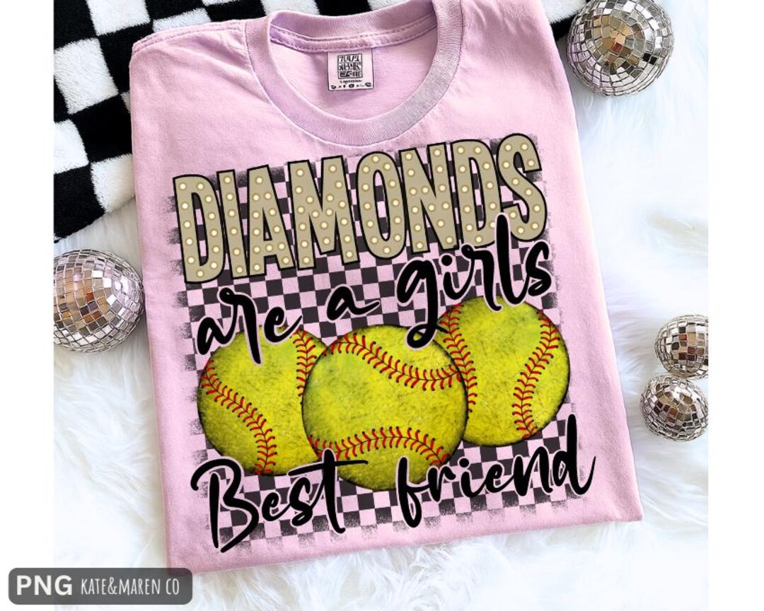 Softball Png, Softball Mom Png, Diamonds Are a Girls Best Friend Png ...