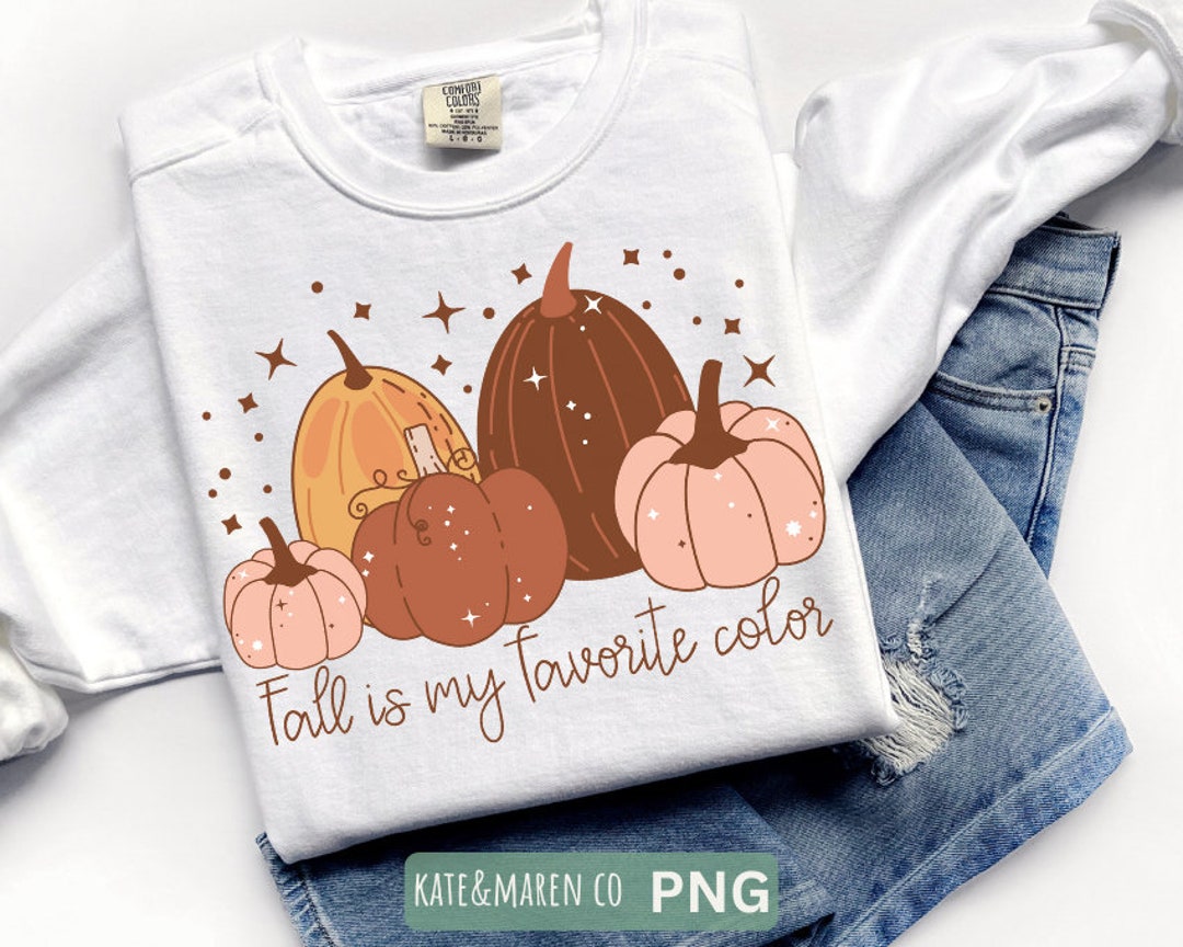 Fall is My Favorite Color Png, Retro Fall Png, Retro Pumpkin Png, Retro ...