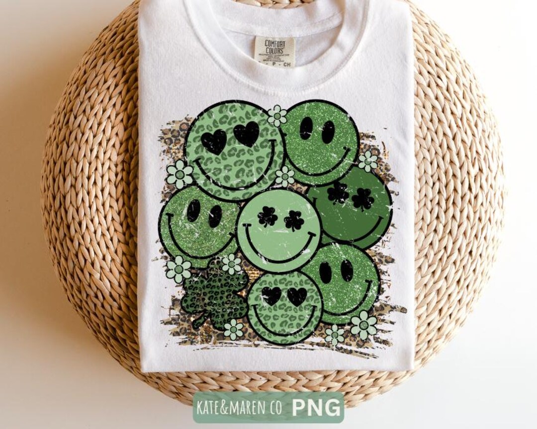 Retro St Patrick Png, Smile Png, Leopard St Patty Png, Girls St Patrick ...