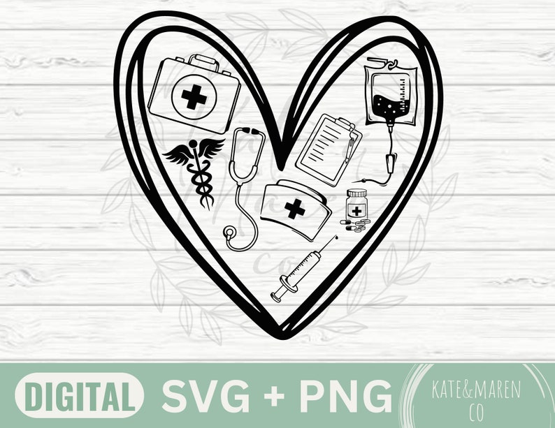 Medical Svg Healthcare Nurse Png Nurse Cricut Cut File and - Etsy