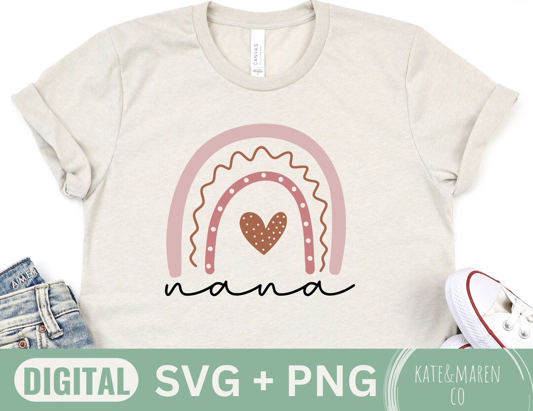 Nana Svg Rainbow Nana Png Nana Life Svg Best Nana Svg - Etsy