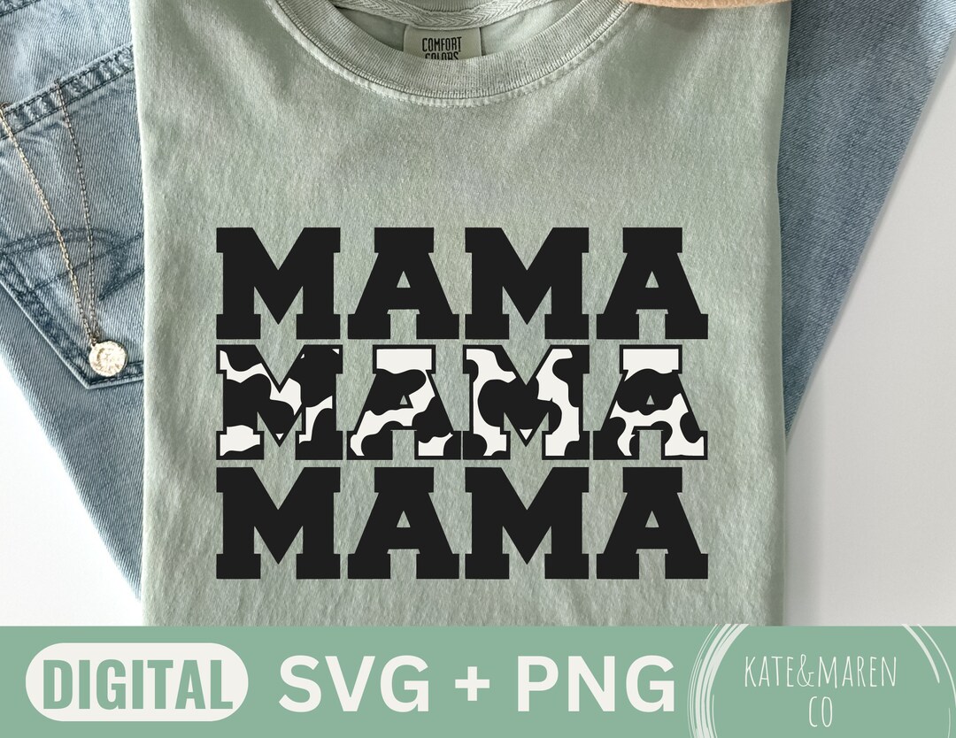 Cow Mama Svg Mama Cowprint Png Mama Cricut Cut Files and - Etsy Canada