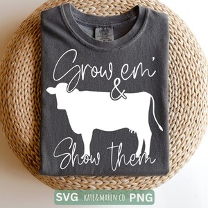 Show Animal Svg, Cow Svg, Steer Svg, FFA and 4H Svg, County Fair Cricut ...