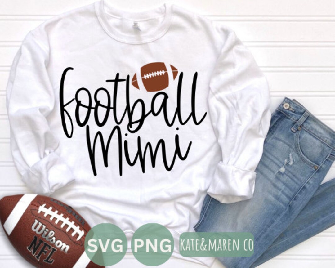 Football Mimi Svg Mimi Football Cricut Cut File and - Etsy