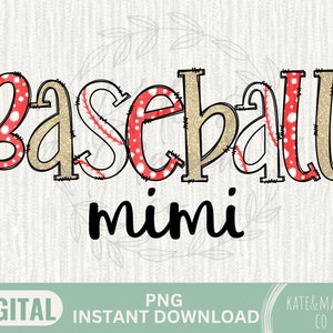 Baseball Mimi Png, Mimi Sublimation - Etsy