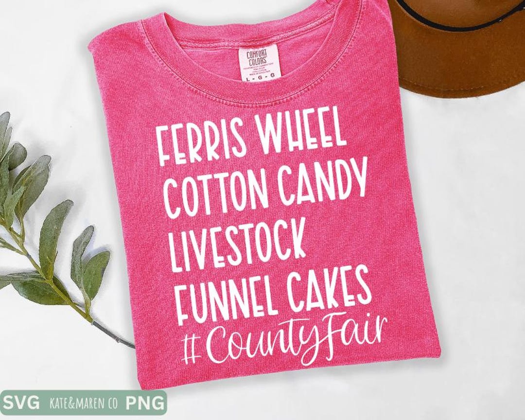 County Fair Svg, State Fair Svg, Ferris Wheel Svg, Cotton Candy Svg ...