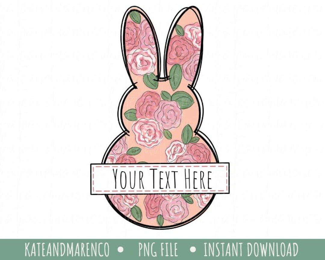 Girl Easter Png, Bunny Name Png, Kids Custom Easter Sublimation - Etsy