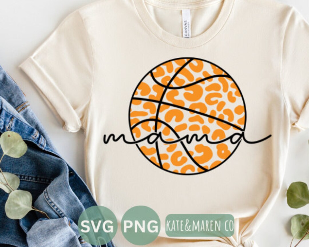 Basketball Mom Svg Leopard Basketball Mama Png Cricut Cut - Etsy