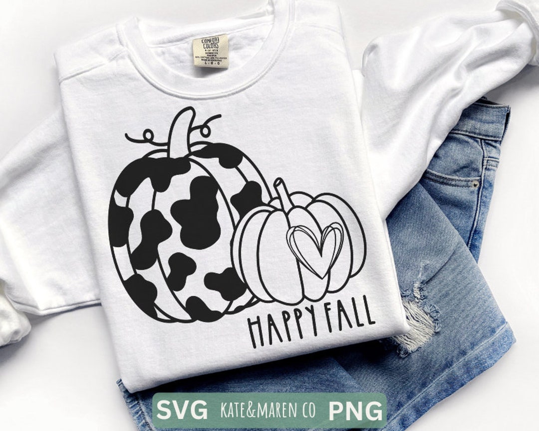 Cow Print Pumpkin Svg, It's Fall Yall Svg, Cow Fall Svg, Cricut Cut ...