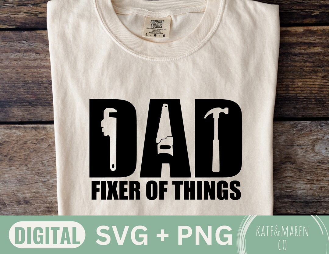 Dad Fixer of Things Svg Father's Day Svg Mechanic Svg - Etsy