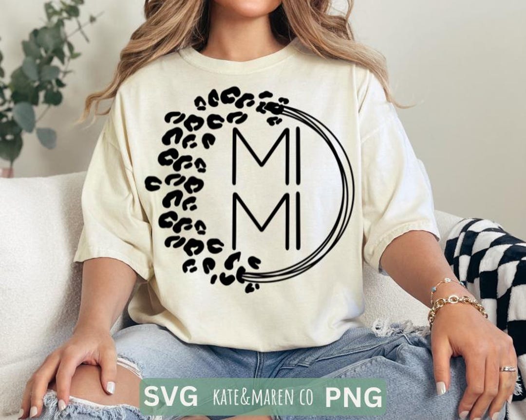 Leopard Mimi Svg, Cheetah Mimi Png, Cricut Cut File and Sublimation - Etsy