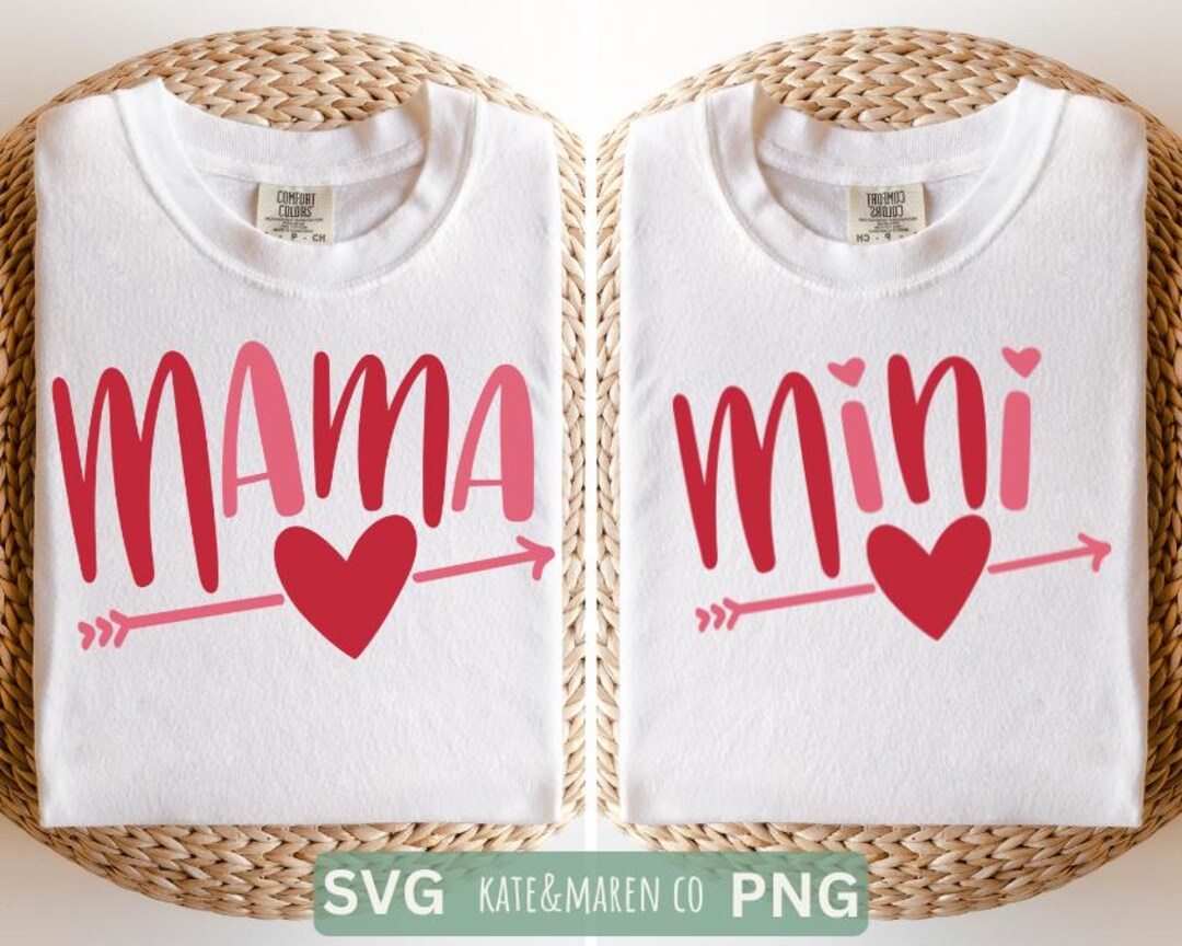 Mama Mini Valentine Svg, Loved Mama Svg, Loved Mini Svg, Cricut Cut ...
