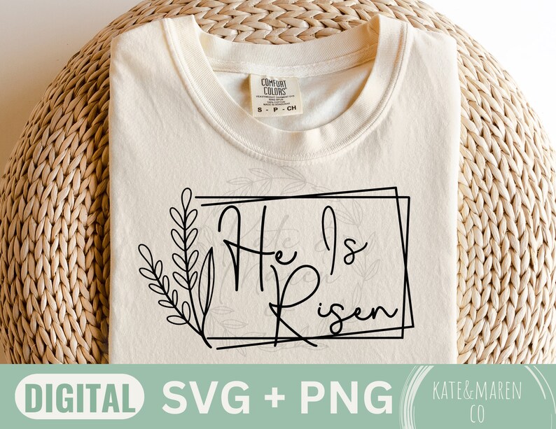 He is Risen Svg Easter Religious Svg and Png Retro Boho - Etsy