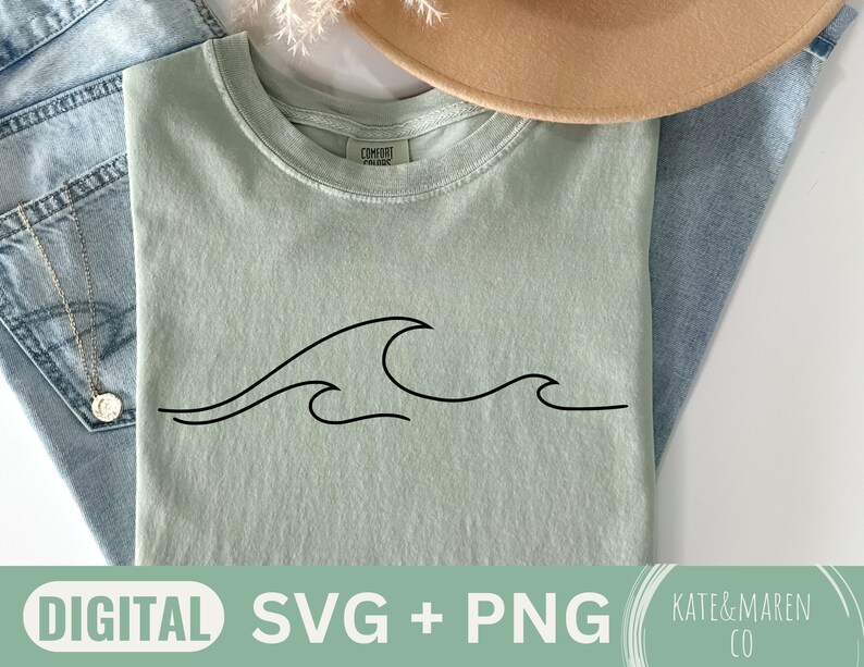 Wave Svg Ocean Waves Png Cricut Cut File and Sublimation - Etsy Canada