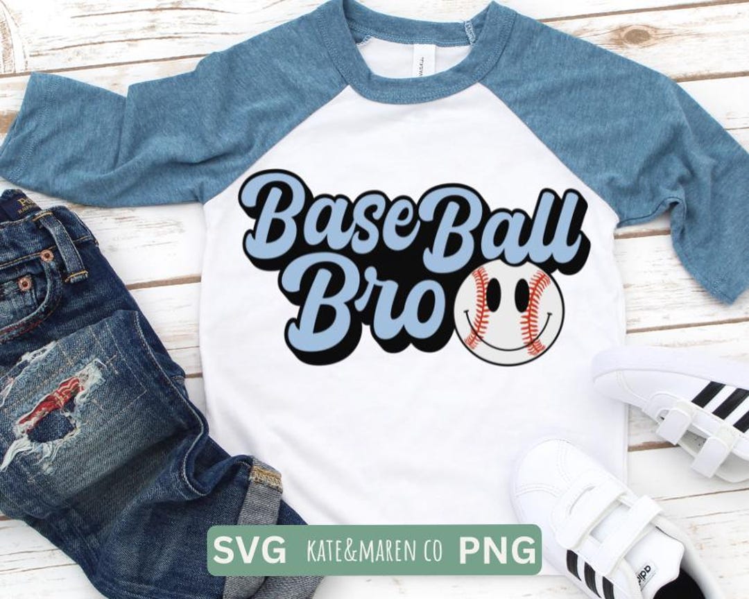 Baseball Brother Svg, Baseball Bro Svg, Retro Baseball Brother Cricut ...
