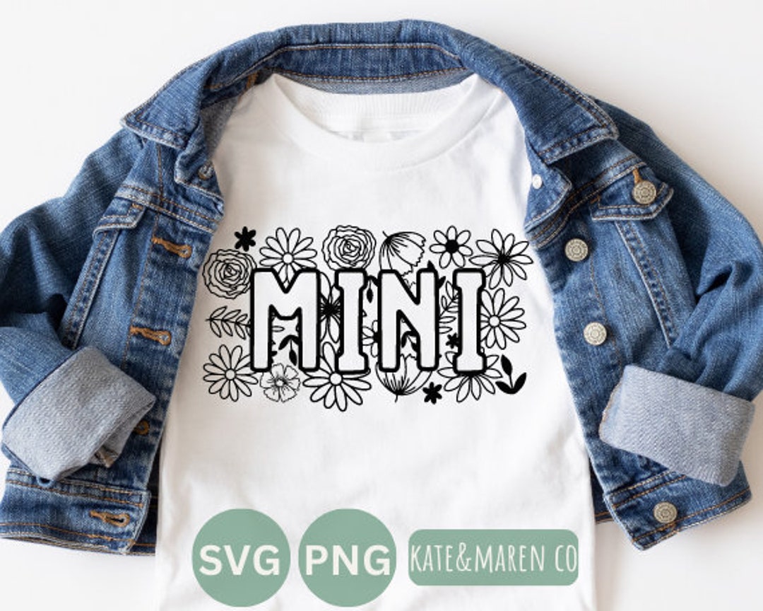 Mini Svg, Floral Mini Png, Mini Flower Svg, Mini Cricut Cut File and ...